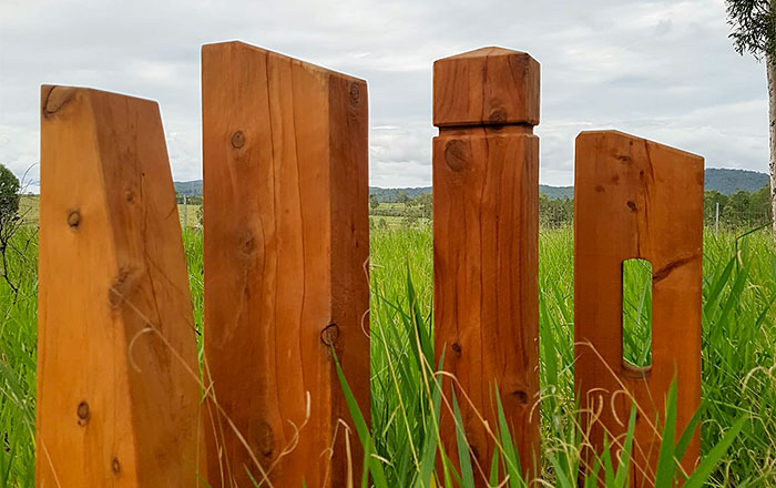 Australian Hardwood Timber Bollards for Parks & Traffic Control from Outdoor Structures Australia